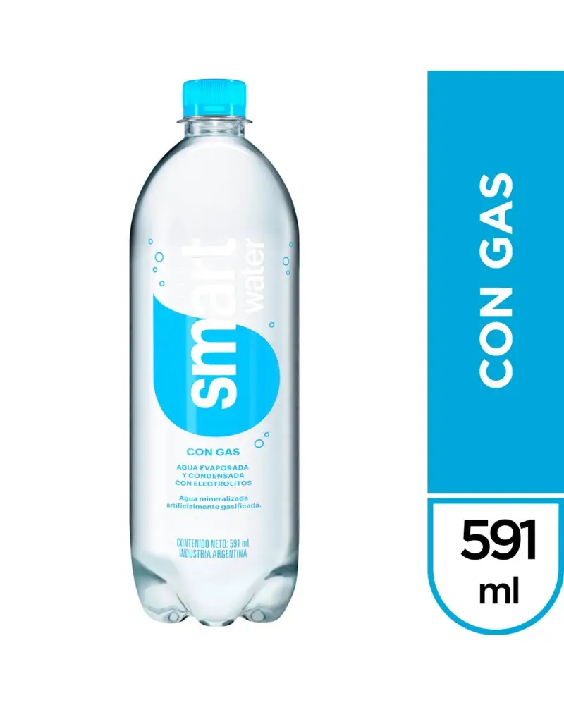 COCA COLA - Smart Water Agua Evaporada Con Gas x 590 ml