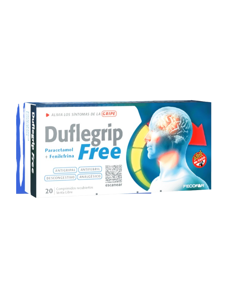 DUFLEGRIP - Free Descongestivo Antifebril x 20 Comprimidos